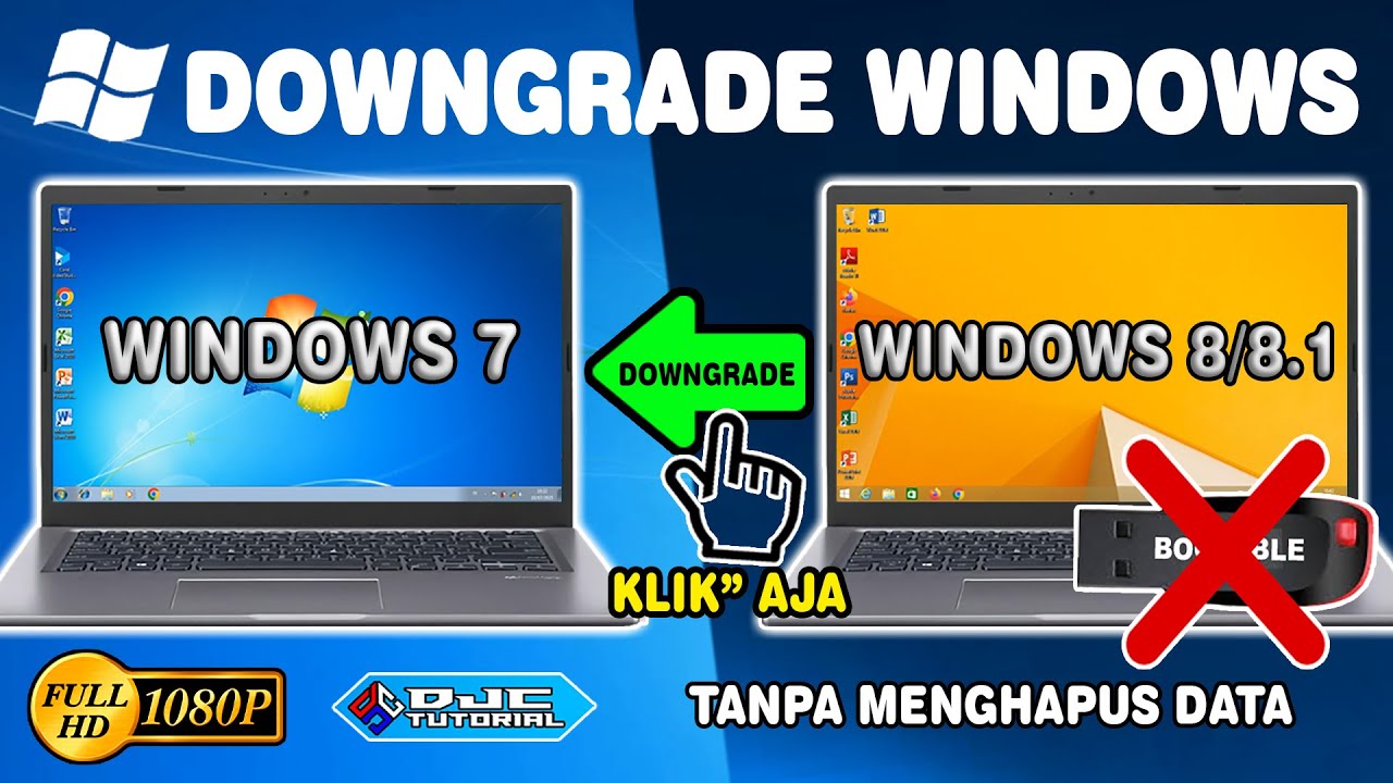 Cara Downgrade Windows 8/8.1 ke Windows 7 Tanpa Flashdisk Tanpa ...