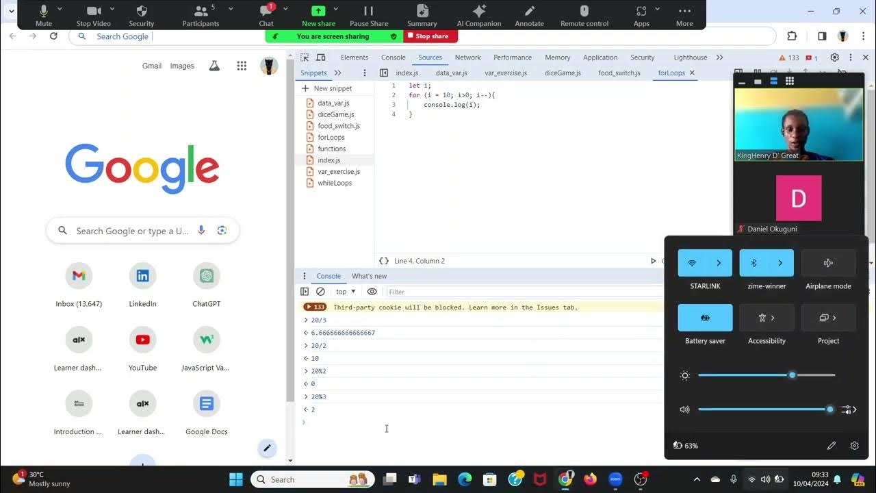 JavaScript Intermediate | Functions, Mathematical Operations, Arrays ...