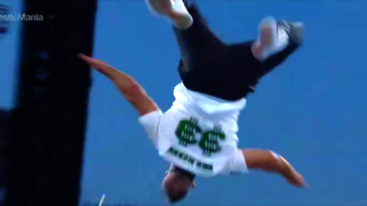 Shane McMahon Shooting Star Press Review - WWE Wrestlemania 33 (2017 ...