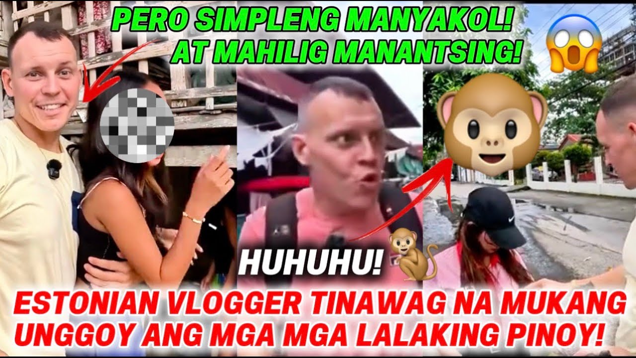 MGA PINOY TINAWAG NA MUKHANG UNGGOY NG ISANG FOREIGNER VLOGGER! - YouTube