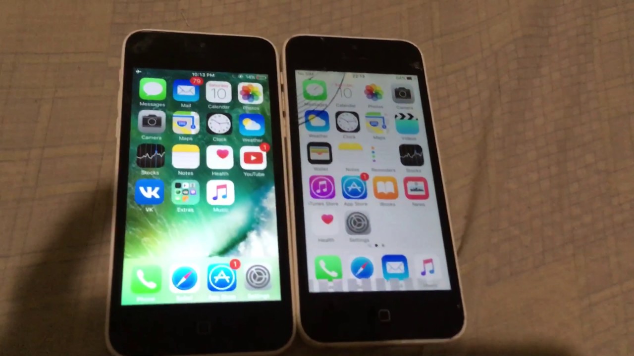 iPhone 5C iOS 10.3.1 vs 9.3.4 boot time, performance and storage - YouTube