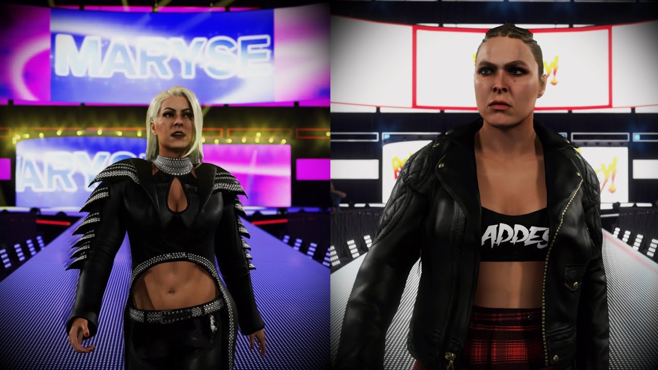 WWE 2K23 - Gameplay Ronda Rousey vs Maryse - YouTube