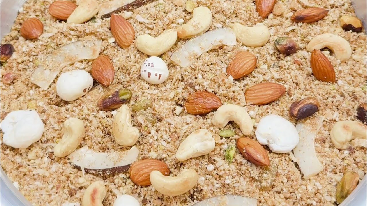 Authentic Panjiri Recipe | Nutritious Indian Sweet for New Mothers ...