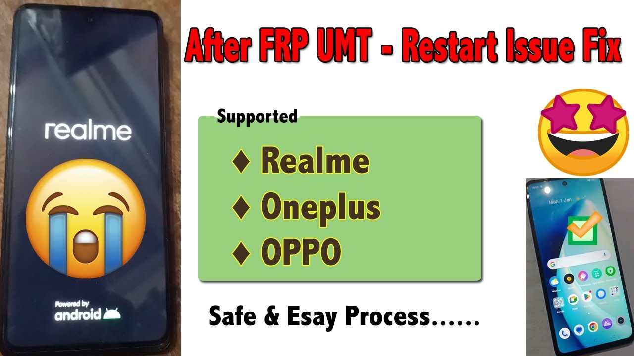 Realme Nazro 60X (RMX3782) After UMT FRP Unlock Restart Problem Fix By ...
