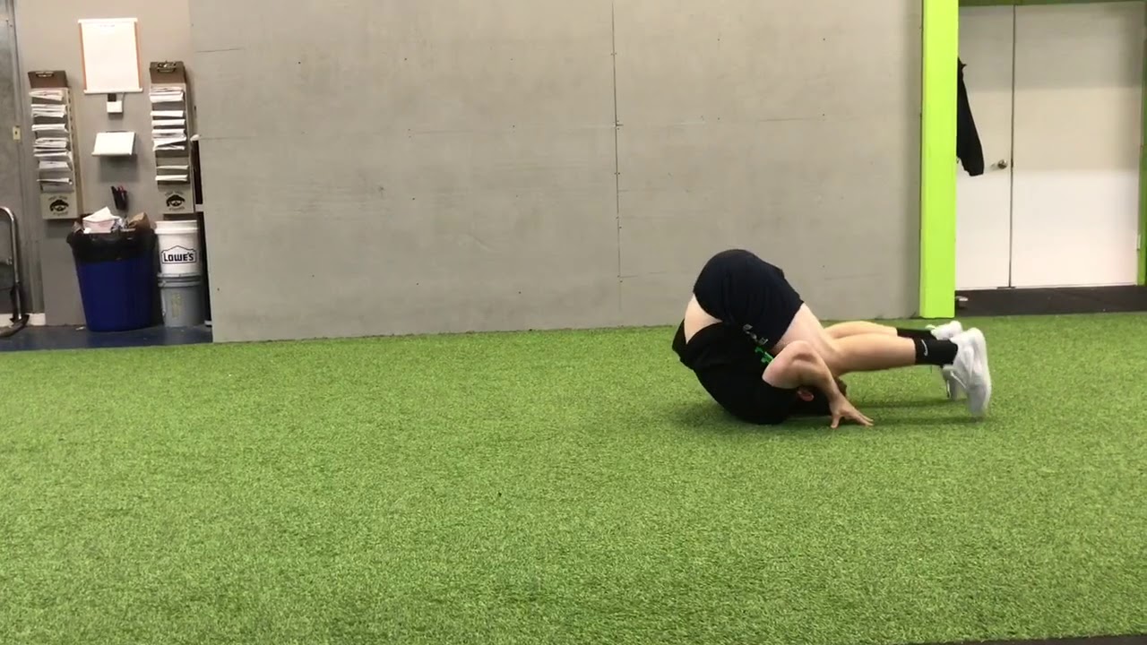 Rollover into V-Sit W/Reach - YouTube