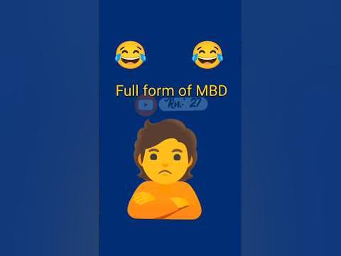 Full form of MBD #mbd #fullform #rn #Rn.: 27 YouTube Channel # ...