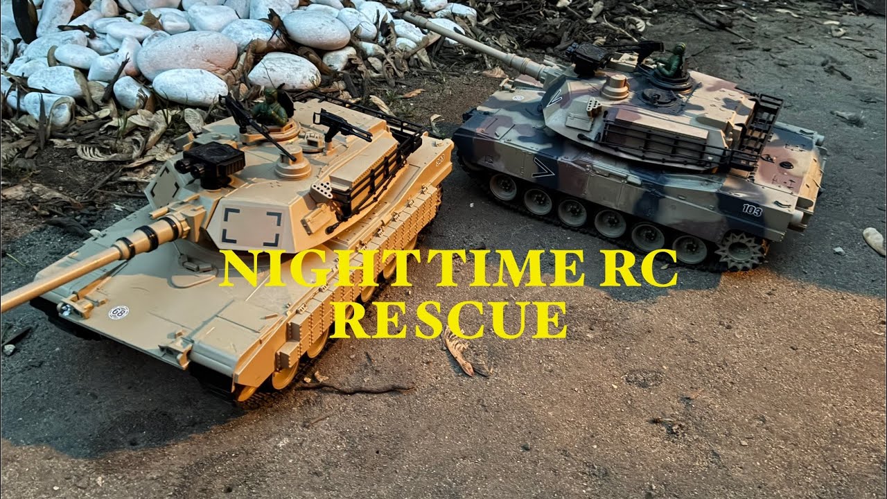 NIGHT TIME RC TANK RESCUE MISSION - YouTube