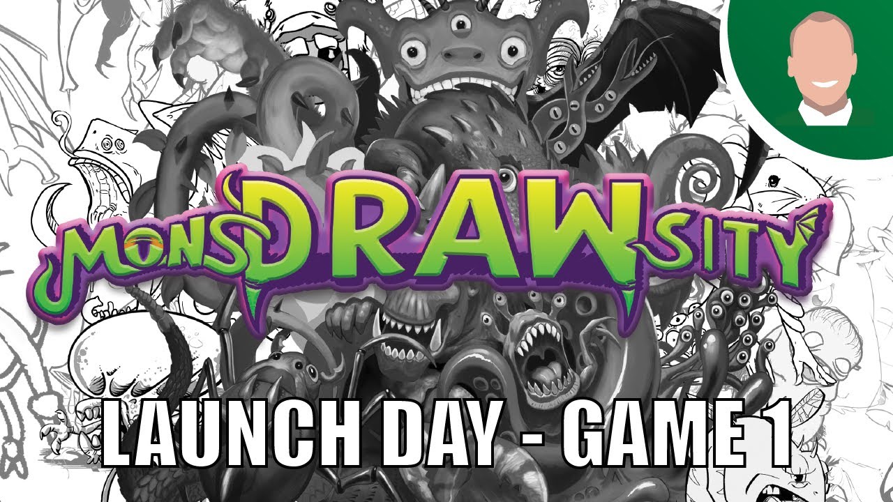 MonsDRAWsity Launch Day - Game 1 - YouTube