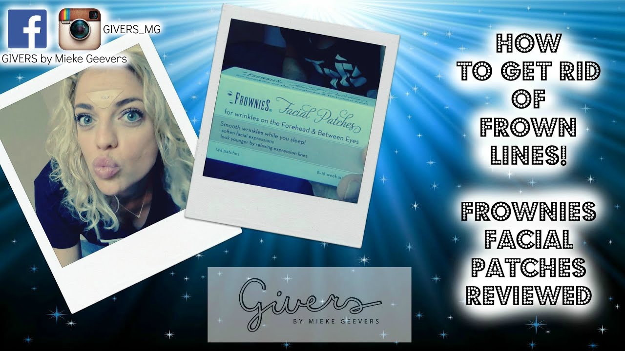 GET RID OF FROWN LINES: FROWNIES REVIEW - YouTube