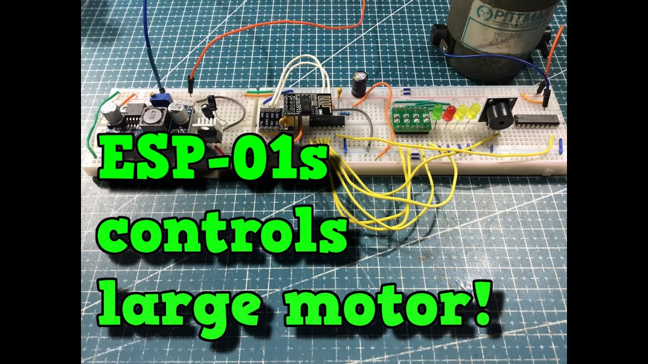 Baby ESP drives big motor - how?? - YouTube