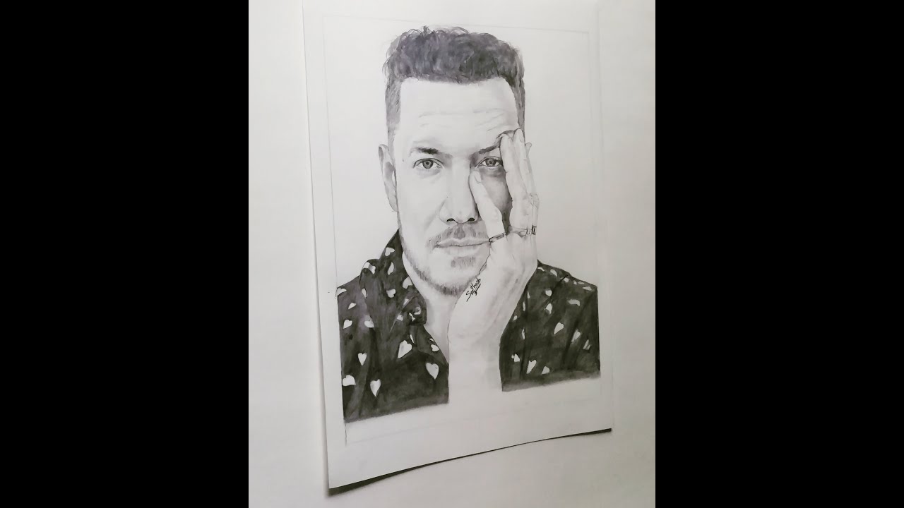 drawing Dan Reynolds/Load to 💯 subscribers/Tribute /kickpencil/kp - YouTube
