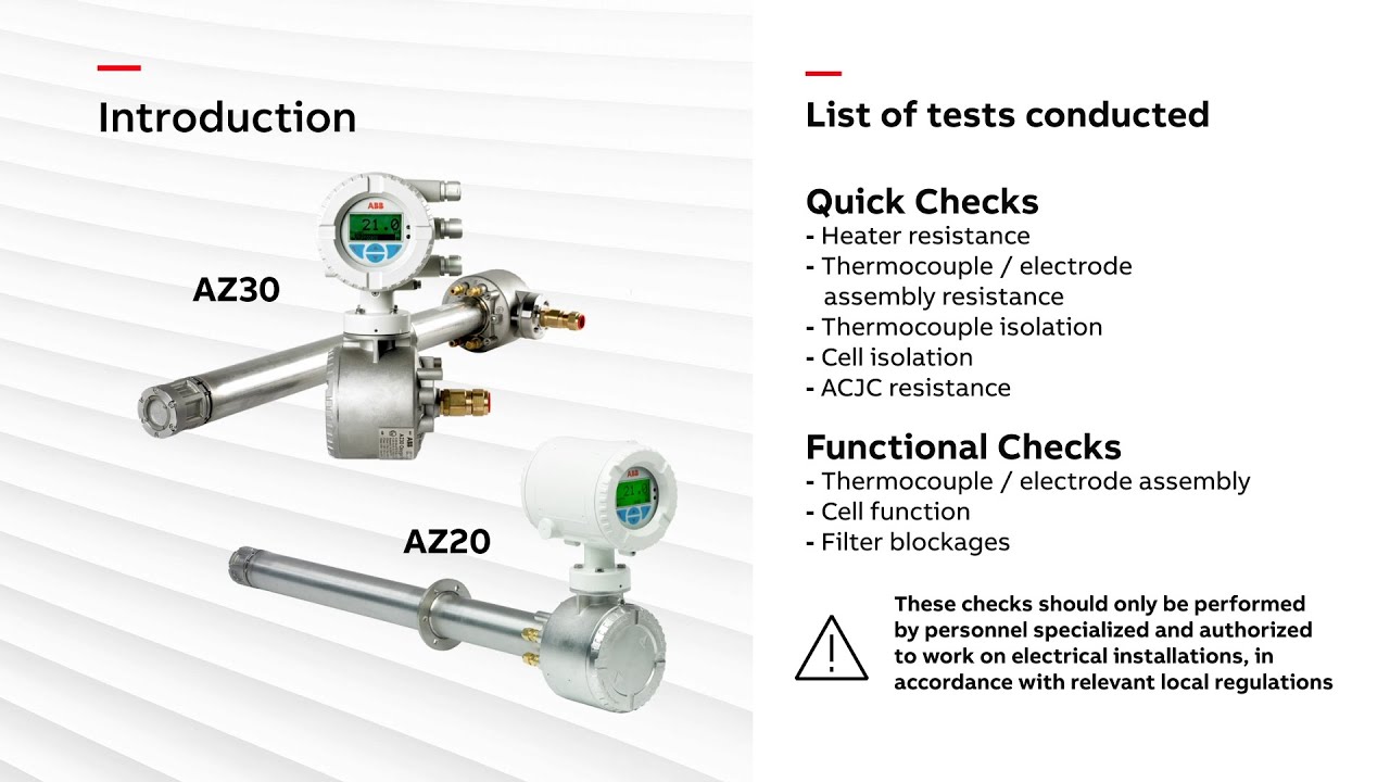 Quick Checks and Functional Checks – ABB Endura AZ20 & AZ30 - YouTube