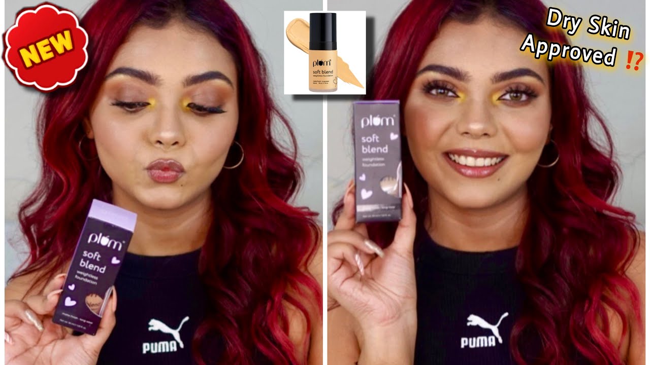 *New Launch* Plum Soft Blend Weightless Foundation Review/Swatch/Demo ...