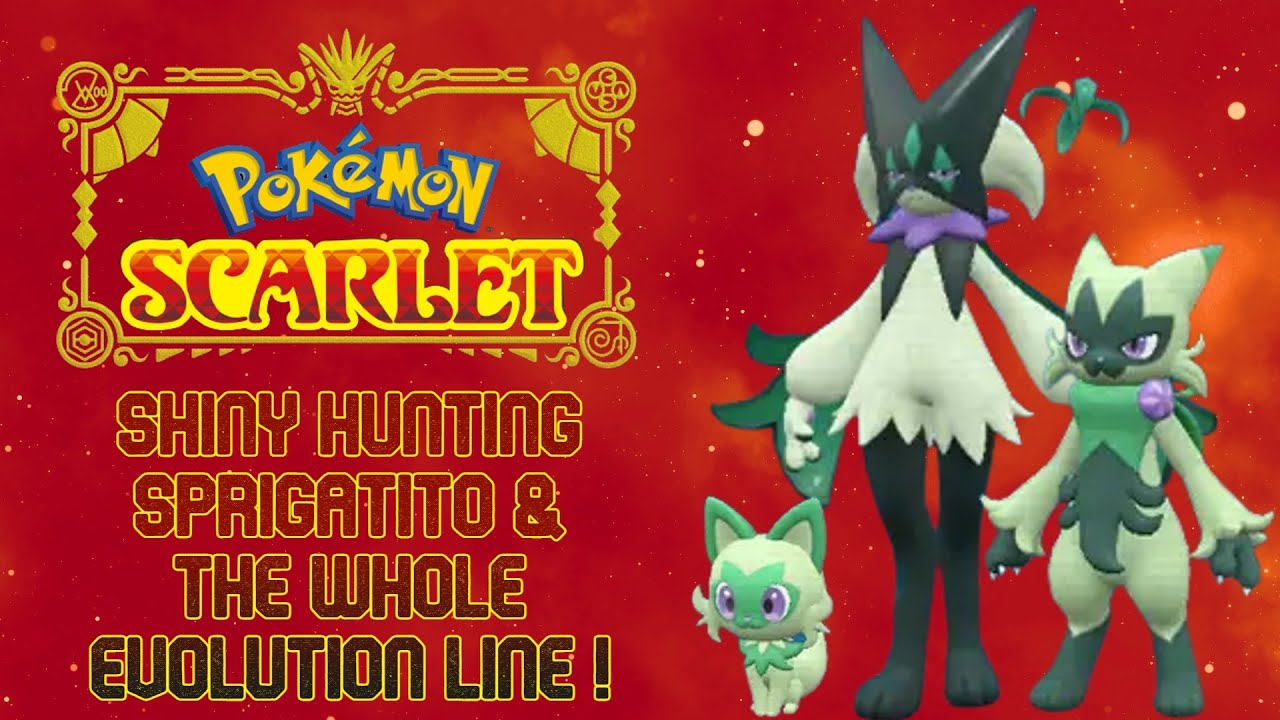 Pokemon Scarlet & Violet - SHINY HUNTING SPRIGATITO & THE WHOLE ...