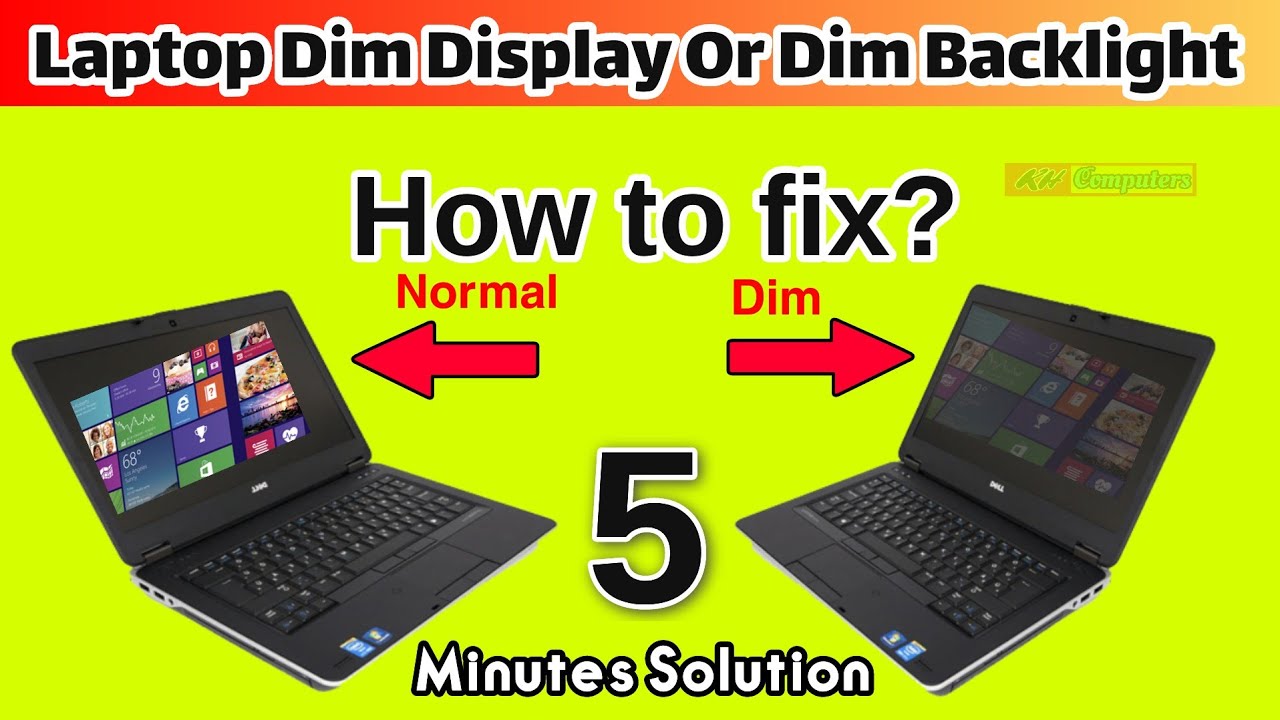 Laptop led dim display issue || Invisible display solution || HP Dell ...