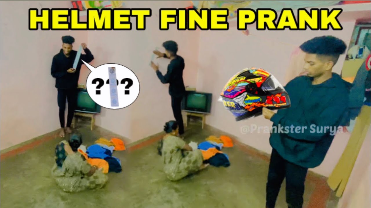 😪🪖HELMET FINE PRANK 📑on Mom🤣 | Tamil Prank | Prankster surya | Geek ...