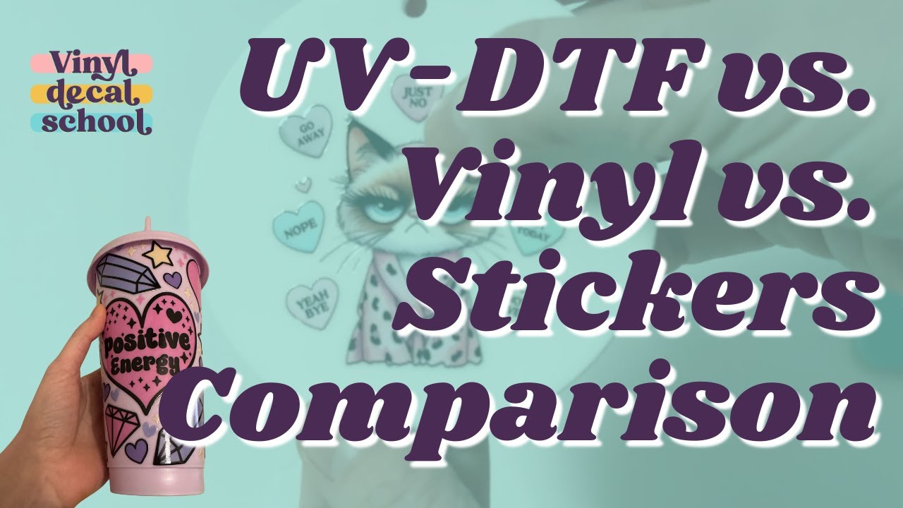 UV DTF Vs Vinyl & Stickers Comparison // Which One Should You Use ...