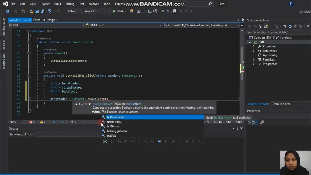 UNTUK PEMULA – Membuat Aplikasi BMI Calculator Menggunakan Visual ...