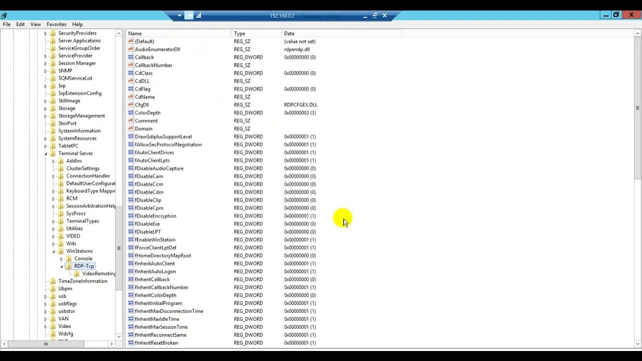 How to change port remote desktop windows server 2012 - YouTube