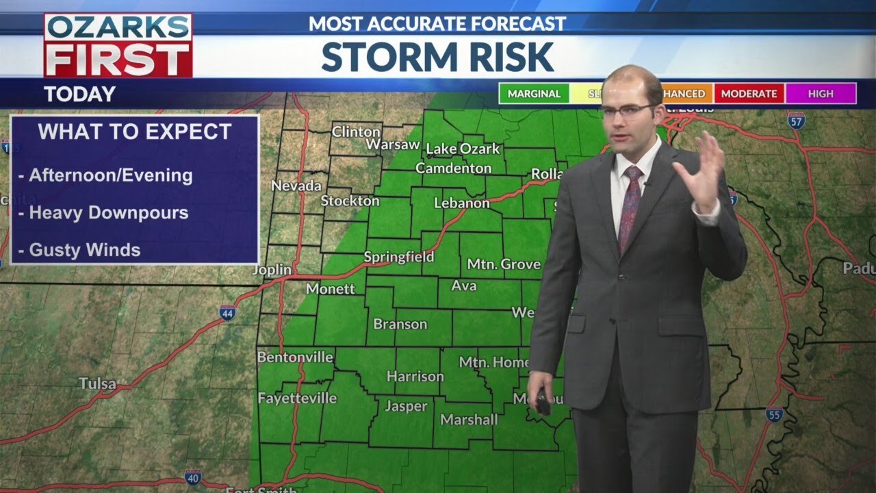 Pulse thunderstorms today with intense heat one more time - YouTube