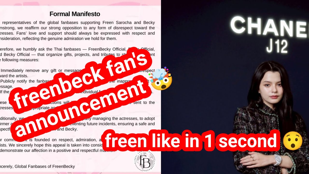 Freenbeck fan's announcement 🤯 freen like in 1 second 😯 #freenbecky ...