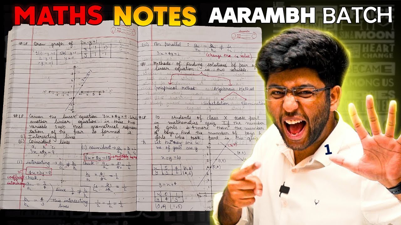 MATHS Next Toppers Notes Class 10 | Aarambh Batch Maths Notes | Next ...