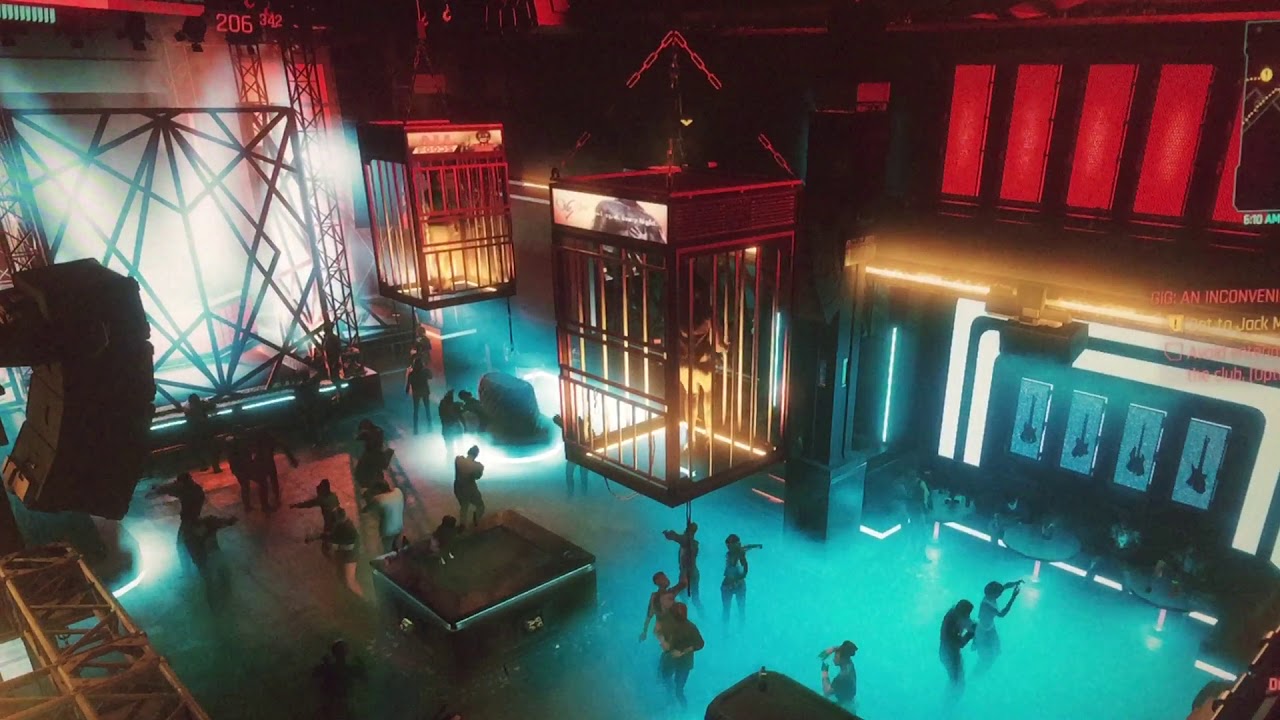 Cyberpunk 2077 Nightclub Rave - YouTube