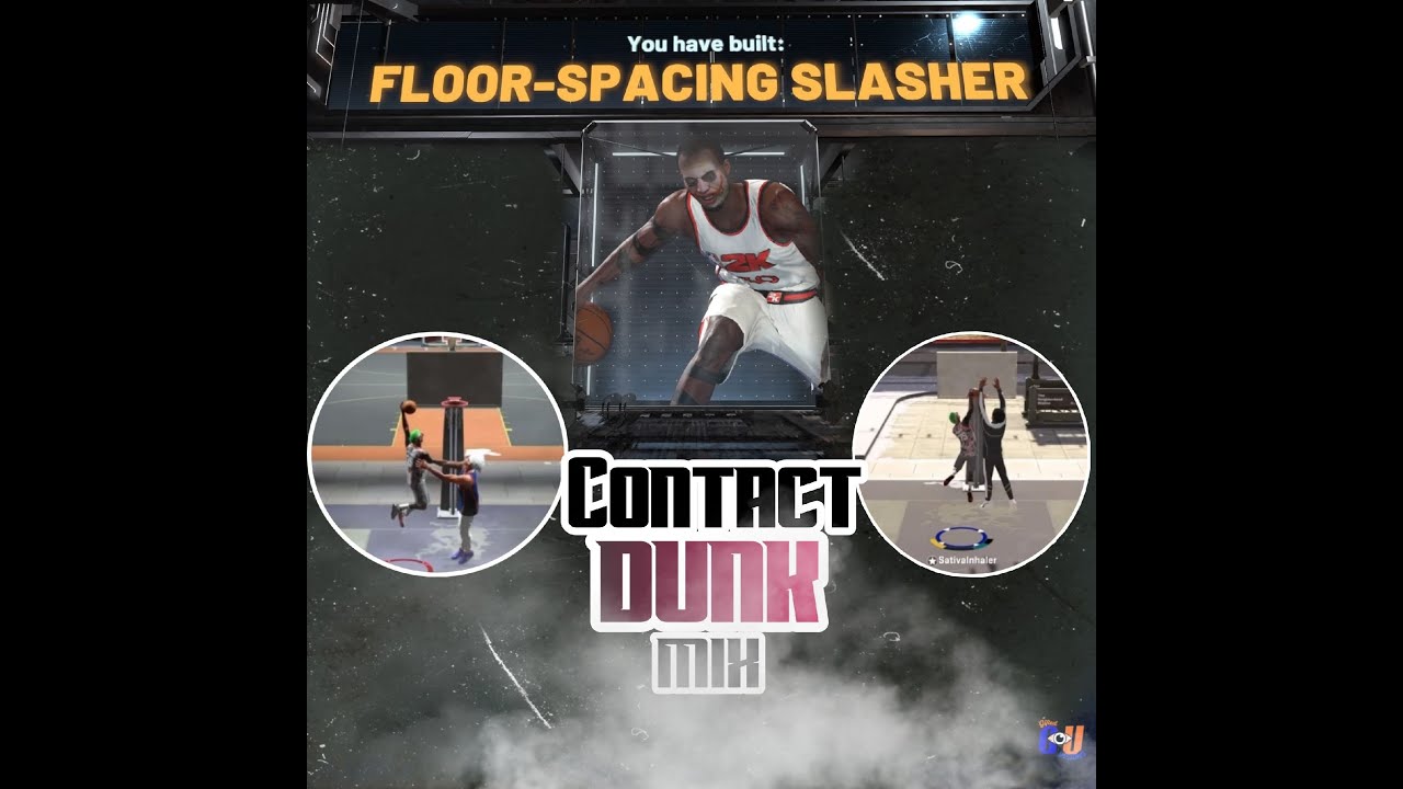 NBA 2k20 Contact Dunks Floor-Spacing Slasher Demi God - YouTube