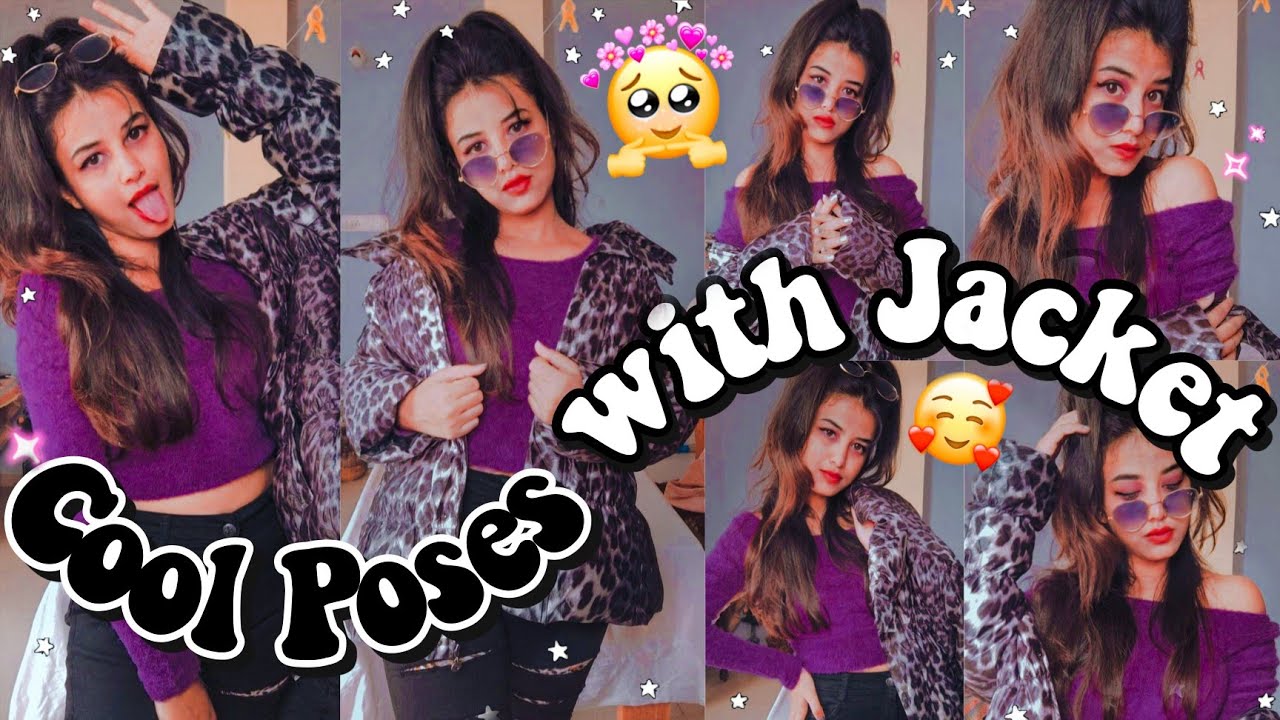 Cool Snapchat Poses with Winter Jacket | Poses with Jacket | Attitude ...