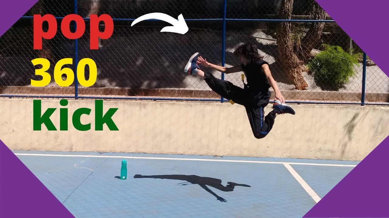 tutorial do pop 360 kick / movimento básico do tricking = variações ...