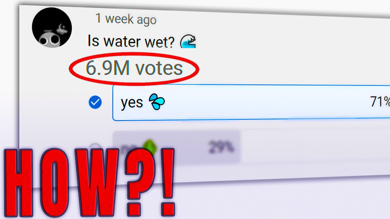 What Is The Most Voted Poll On YouTube? - YouTube