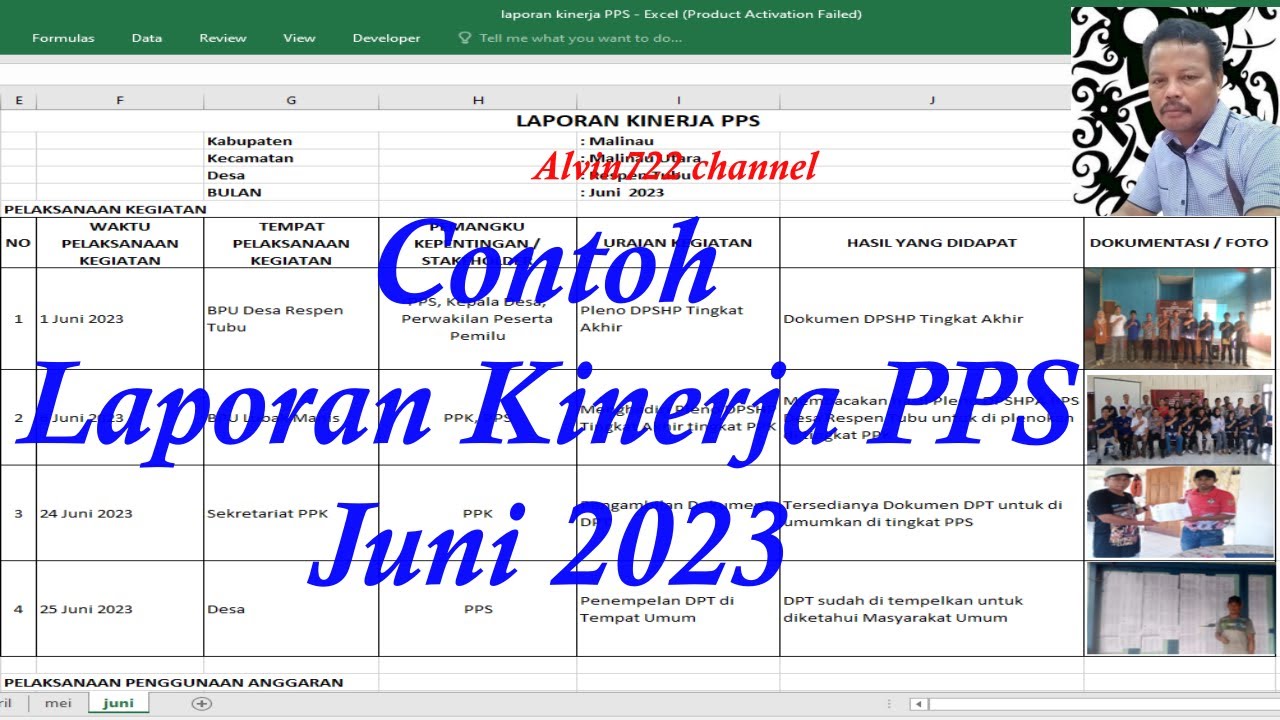 Contoh Laporan Kinerja PPS Juni 2023 || Download Template Laporandi ...