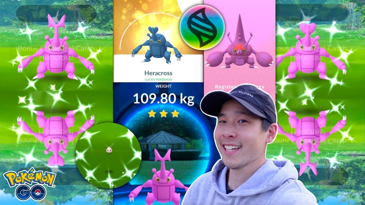 SHUNDO Mega Heracross RAID DAY! The BEST Mega Bug TYPE! & Amazing Shiny ...
