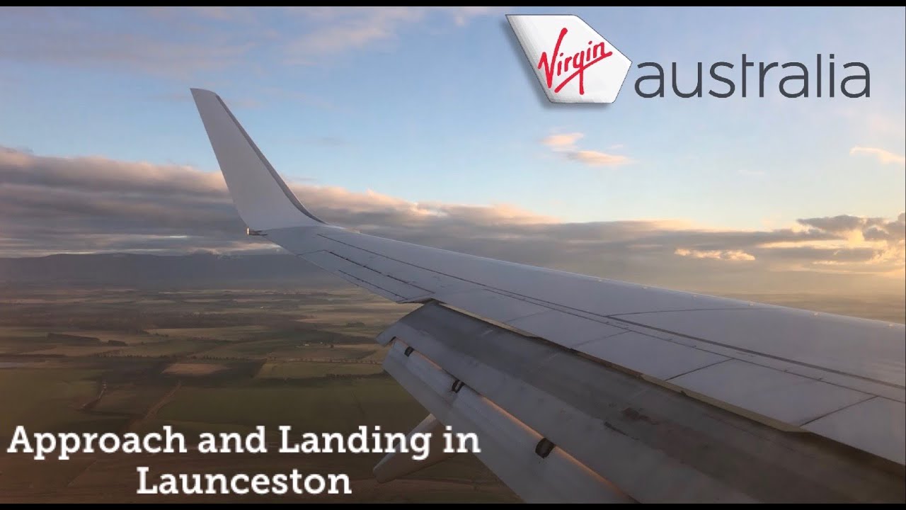 Virgin Australia 737 Sunset Landing in Launceston - YouTube