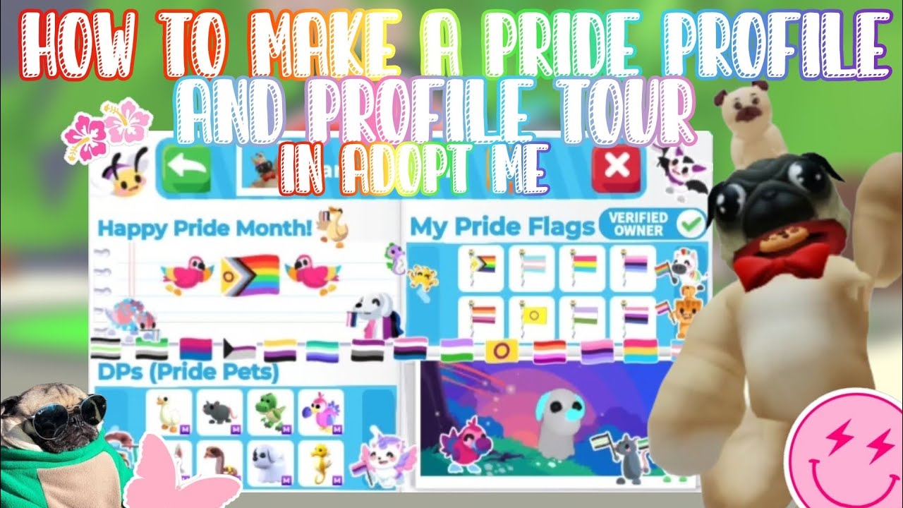 🌸 HOW TO MAKE A PRIDE PROFILE AND PROFILE TOUR IN ADOPT ME ON ROBLOX 🌸 ...