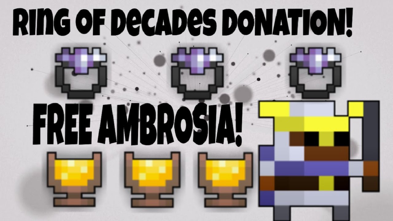 I GOT A FREE DECA RING! FREE AMBROSIA + EGGS! UPDATES! (RotMG) - YouTube