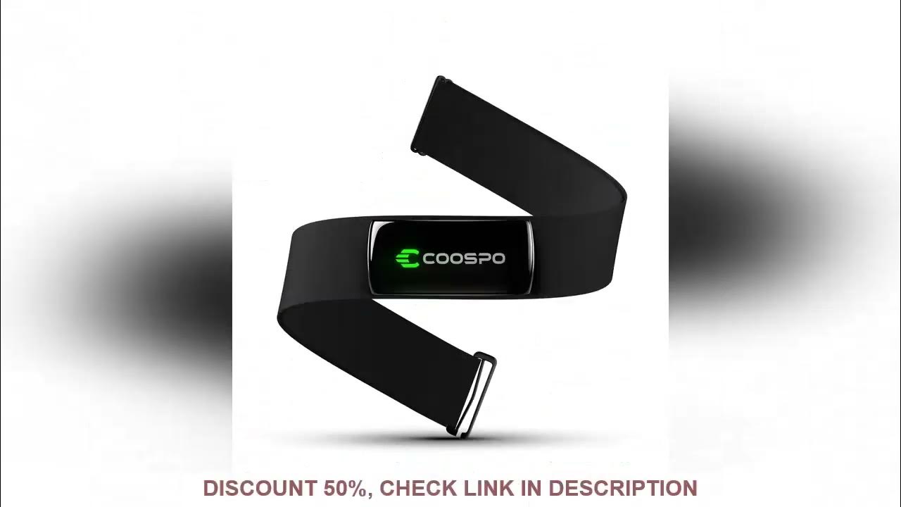 COOSPO H9Z Rechargeable Heart Rate Monitor Chest Strap Bluetooth5.0 ANT+ HR Sensor HRM ...