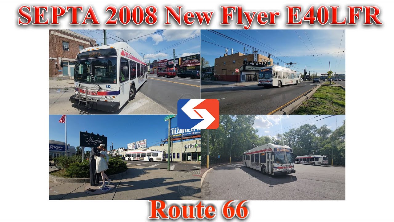 54. SEPTA Route 66 | Trackless Trolley Compilation - YouTube