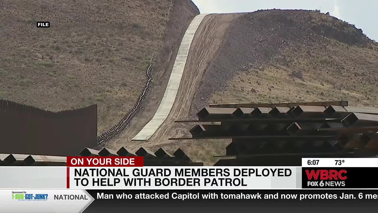 National Guard members deployed to help with border patrol - YouTube