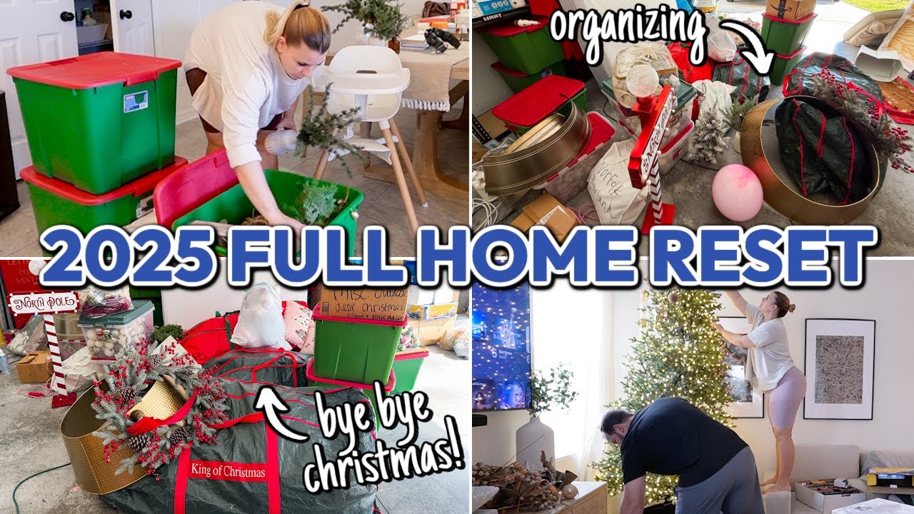2025 FULL HOME RESET - LETS GET ORGANIZED! | Cleaning, Organizing ...