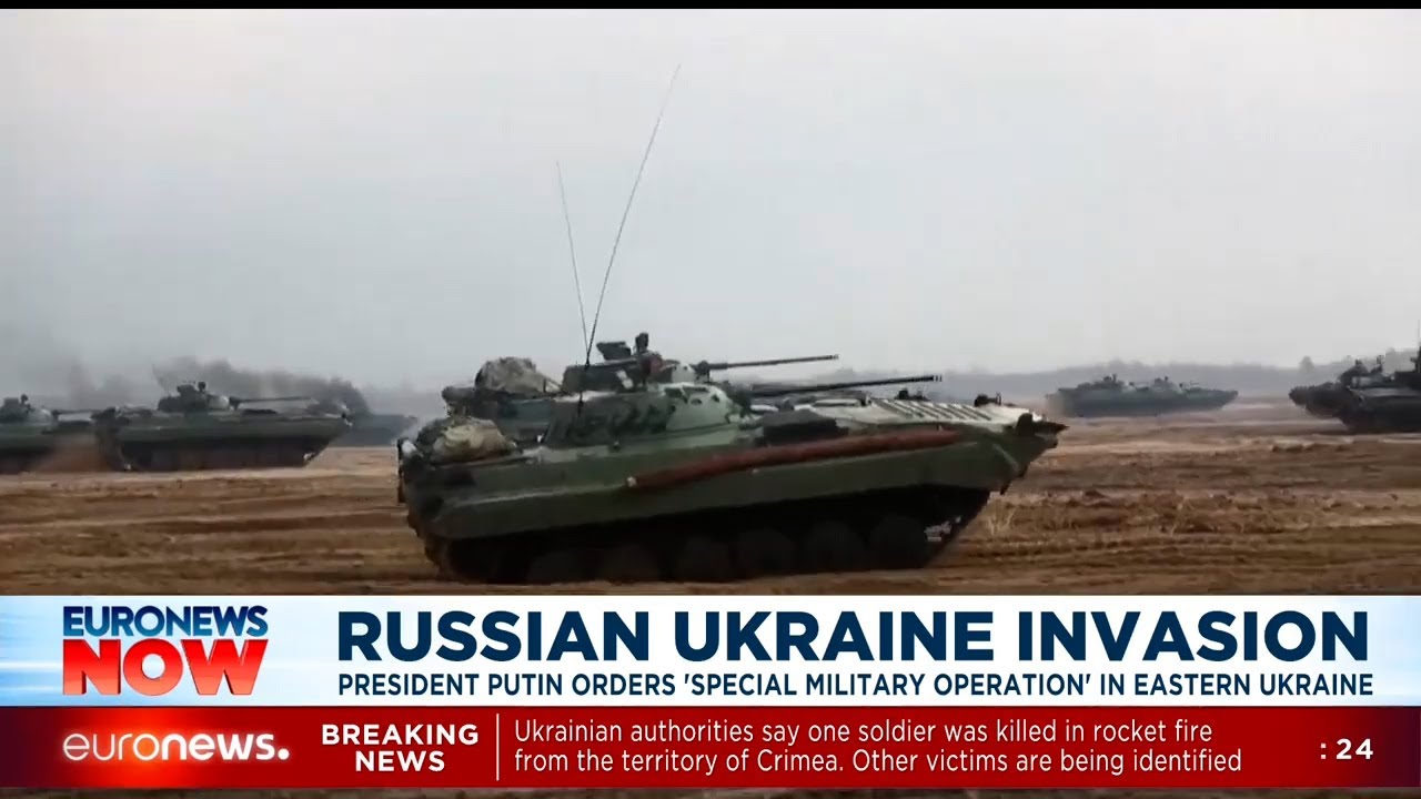 Russia Attacks Ukraine, EuroNews Breaking News, February 24, 2022 (0600 ...