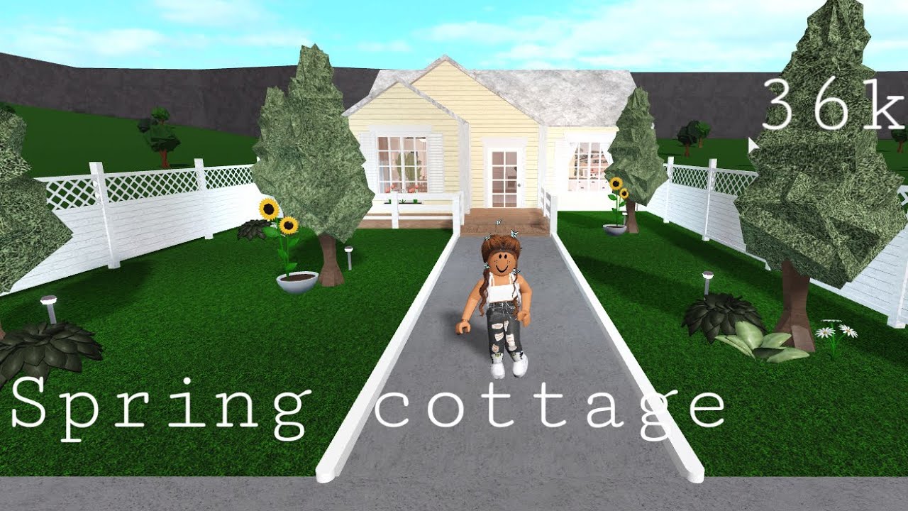 Bloxburg | Spring Cottage | House Build 36k - YouTube