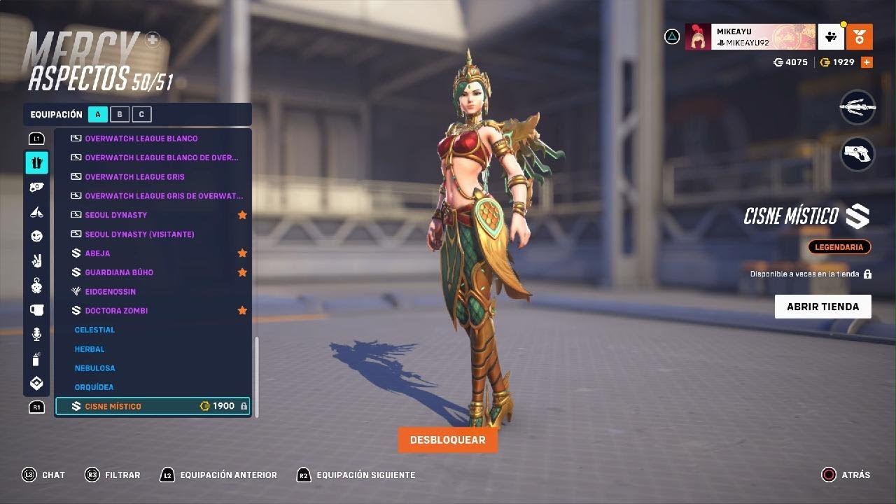 Buying Mystic Swan Mercy skin and gameplay - YouTube