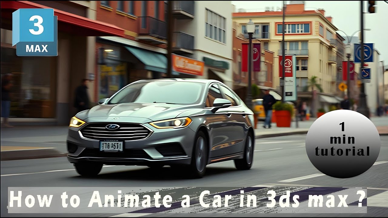 Car Animation | 3ds max | civil view | easy steps - YouTube