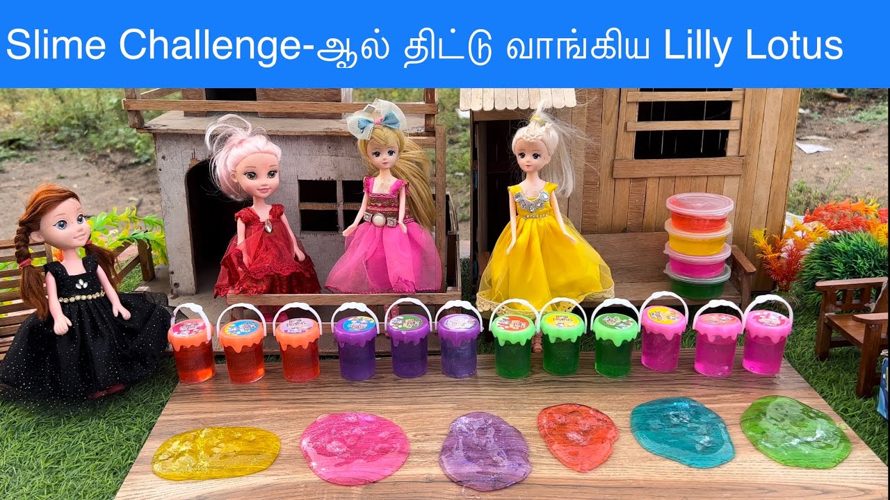 Slime Challenge-ஆல் திட்டு வாங்கிய Lilly Lotus - YouTube