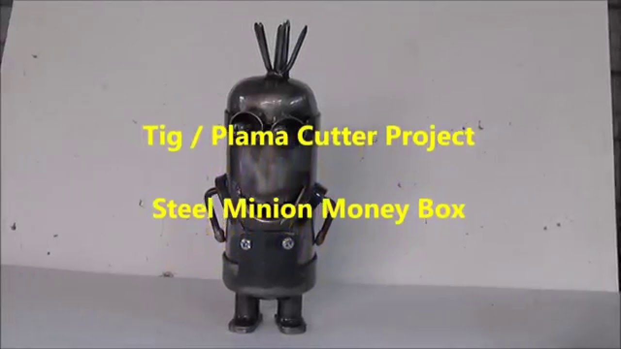 Welding Project - Steel Minion Money Box - YouTube