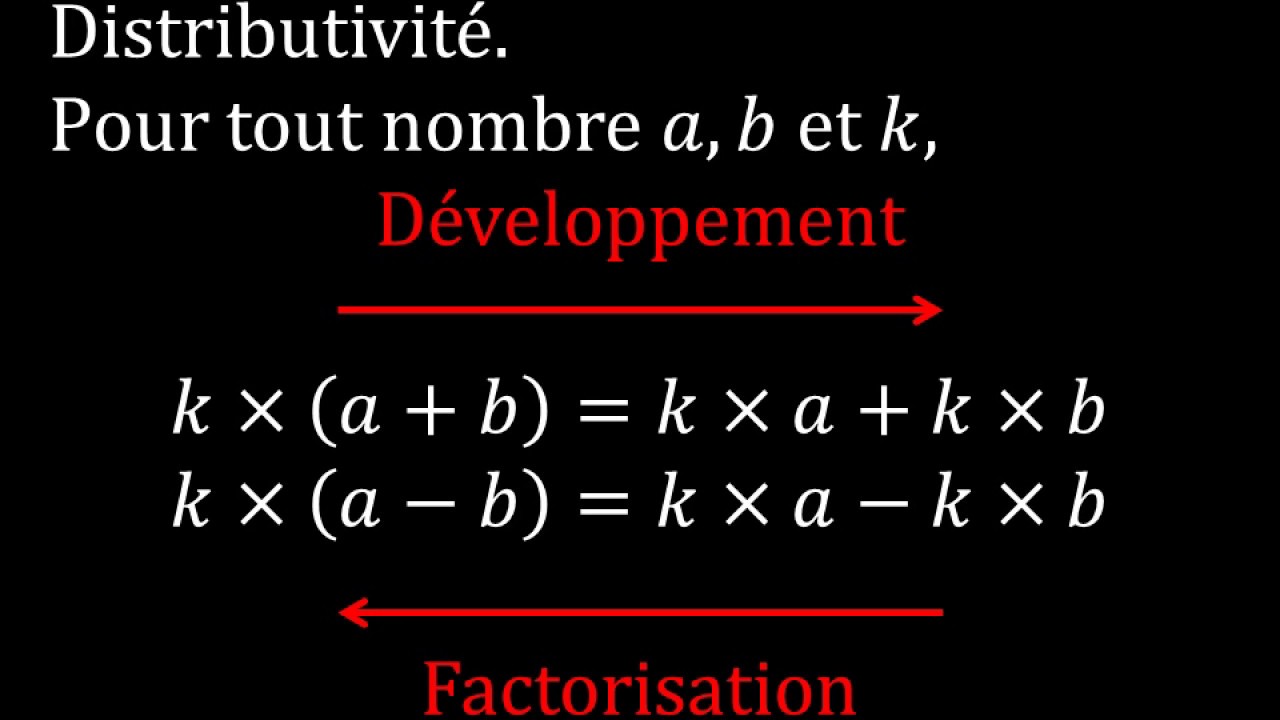 5e Développer et factoriser avec la distributivité - YouTube