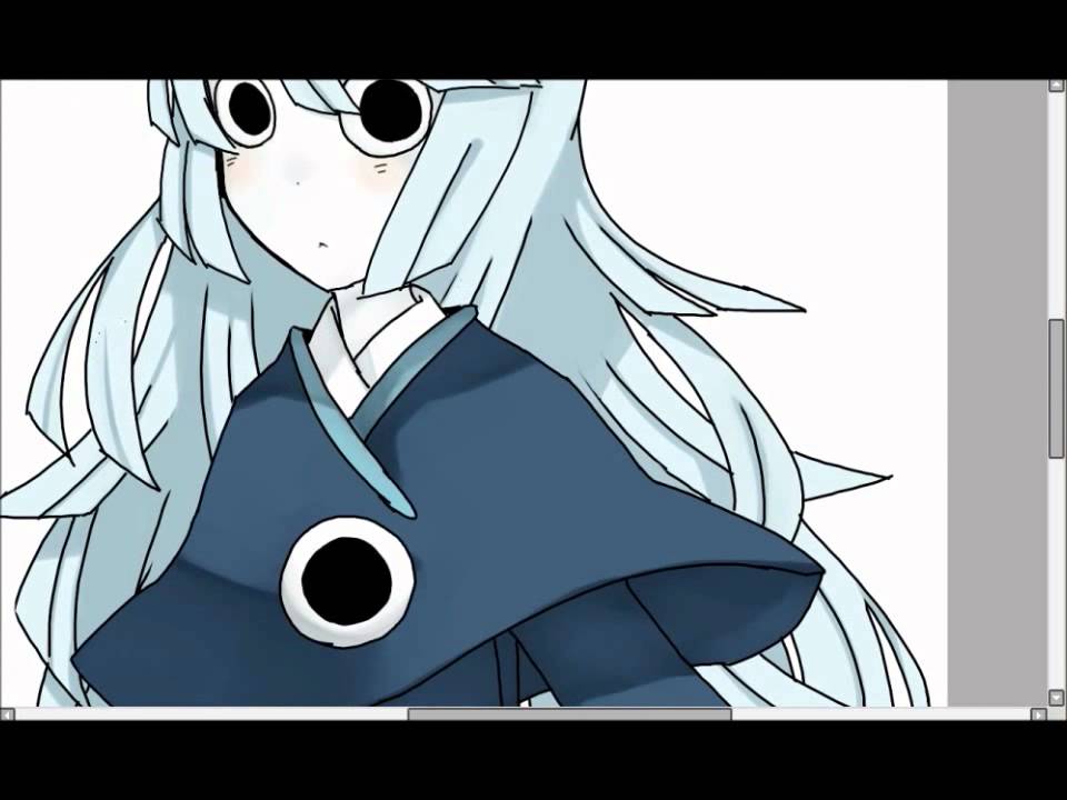 [speedpaint] wadanohara and the great blue sea : Uomi Hime - YouTube