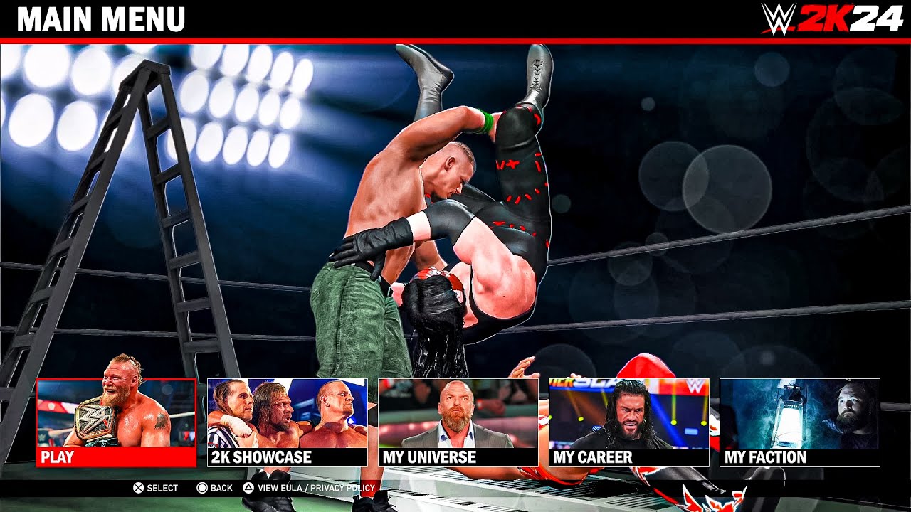WWE 2K24: Main Menu, Hair vs Mask Match Gameplay!(Concept) - YouTube
