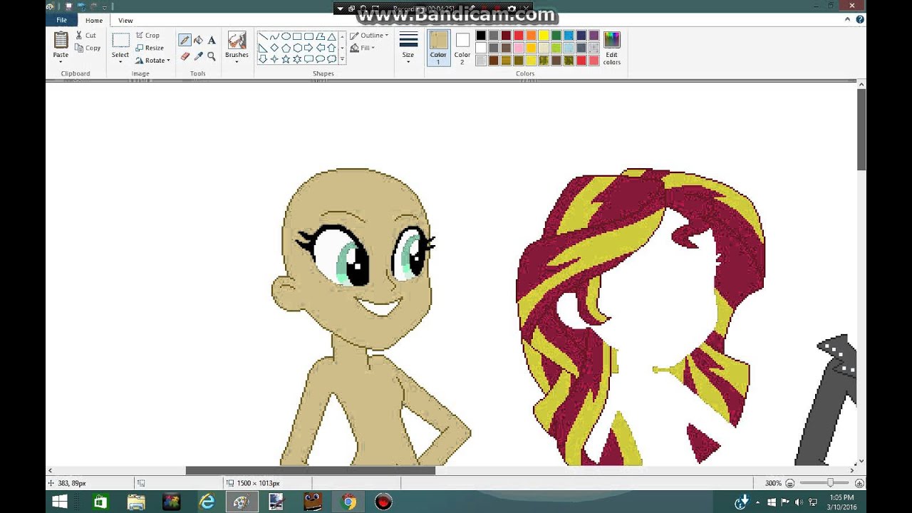 mlp eg x fnaf speed paint chica part 2 - YouTube